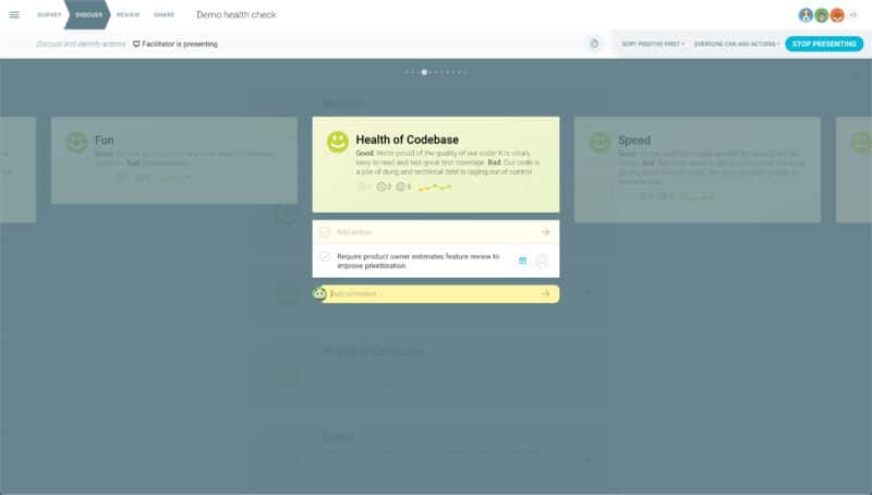 Scrum Values Team Health Check - TeamRetro