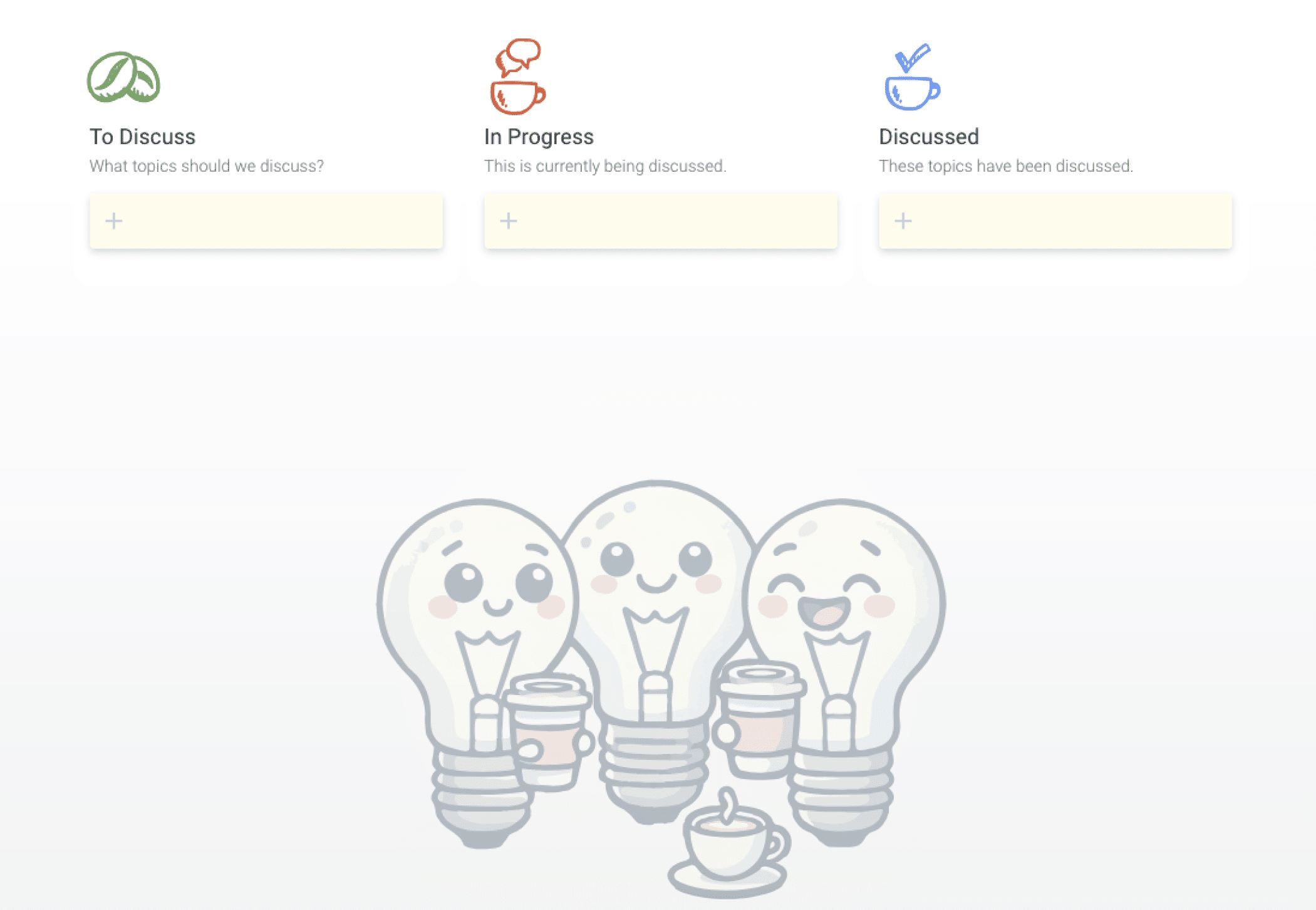 Lean Coffee Template - TeamRetro