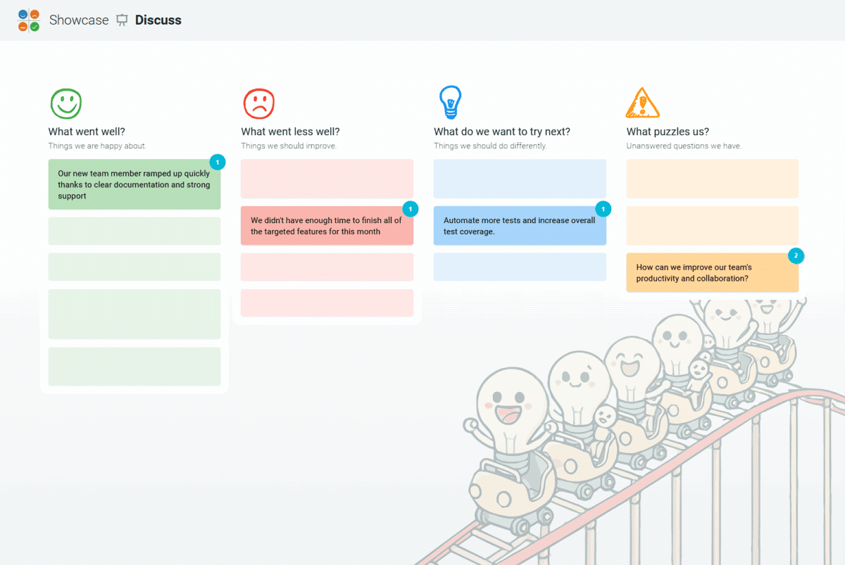TeamRetro Retrospective Features - Streamline Agile Retrospective